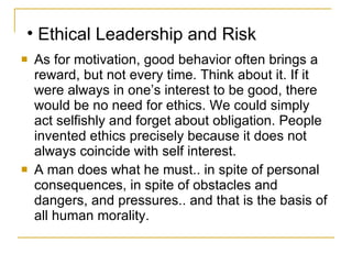 Ethical Leadership | PPT