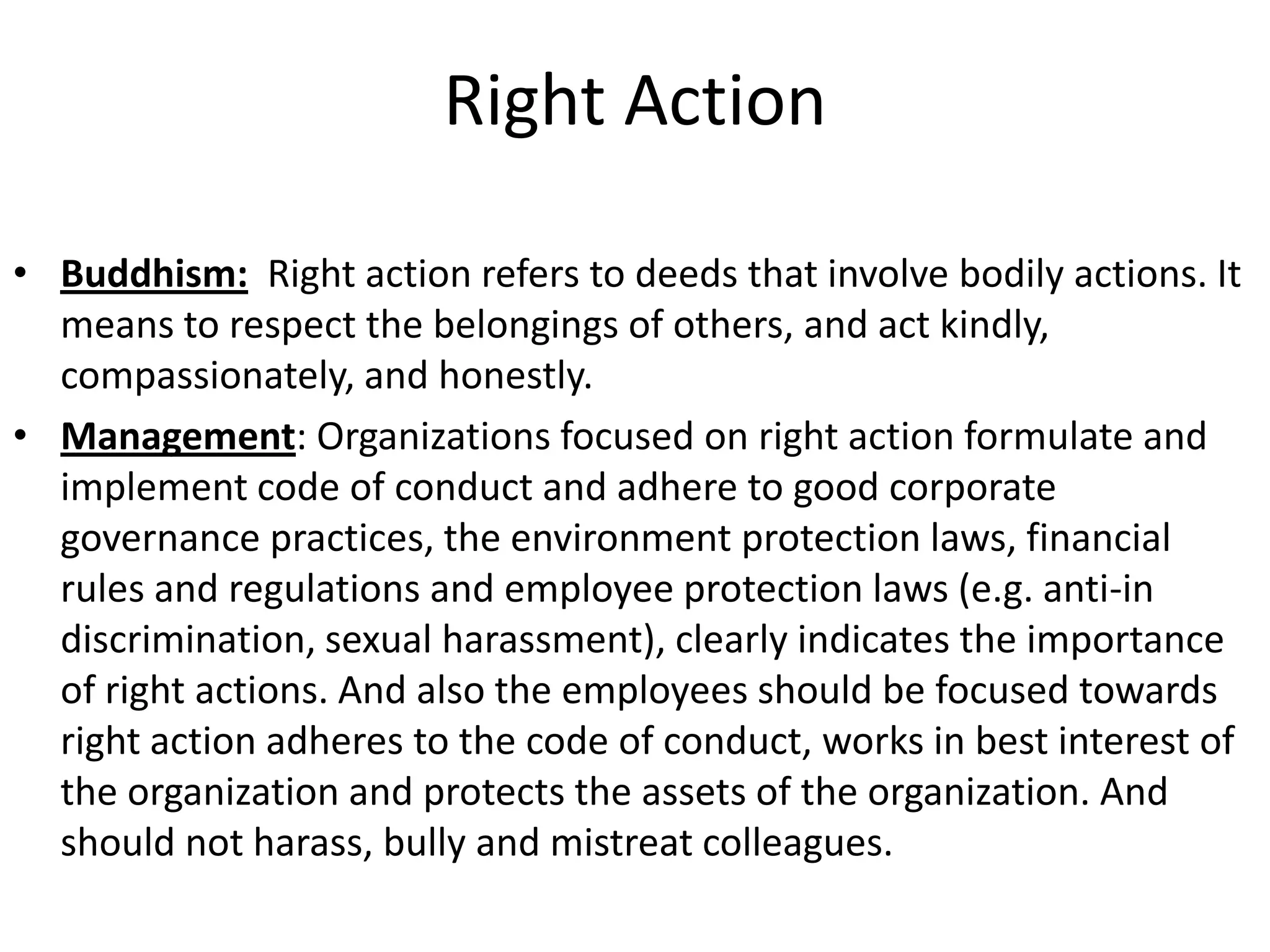 Teachings of Buddhism in Management | PPTX