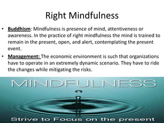 Teachings of Buddhism in Management | PPTX