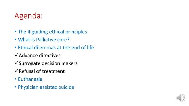 final ethics of end of life care-2020.pptx | Diseases and Conditions ...