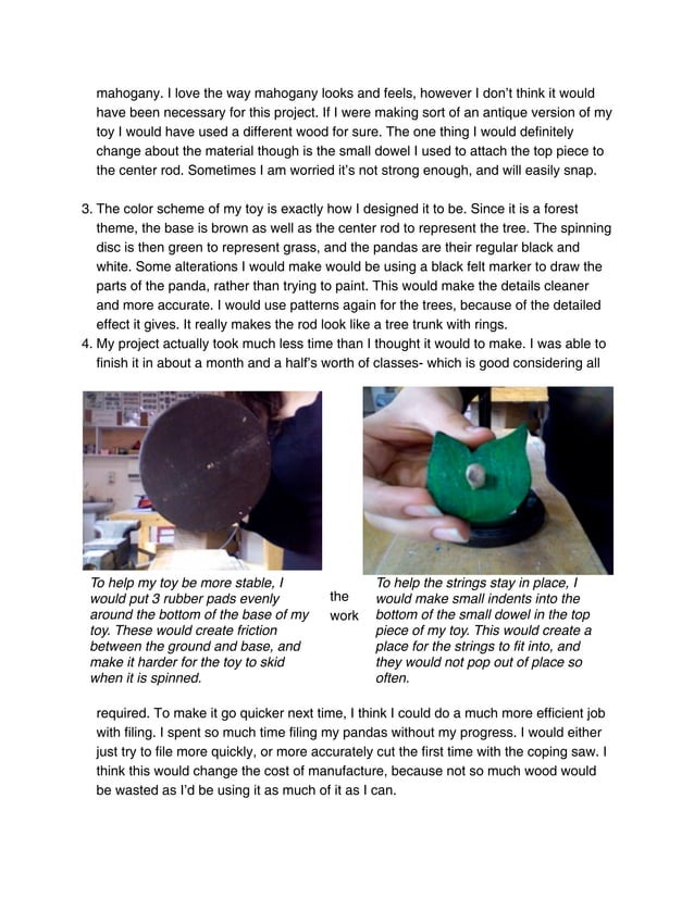 Final evaluation | PAGES | Woodworking | Arts and Crafts