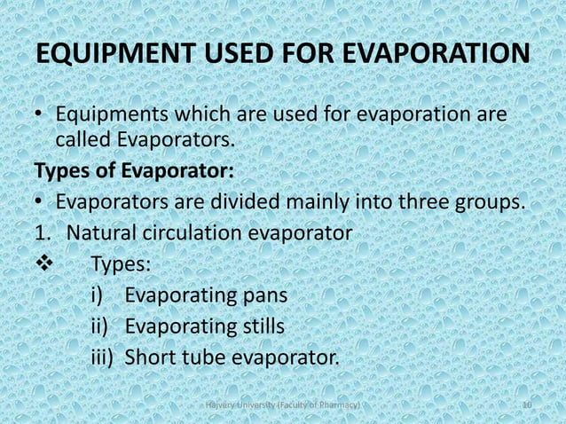 Evaporation presentation | PPTX | Chemistry | Science