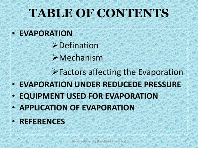 Evaporation presentation | PPTX | Chemistry | Science