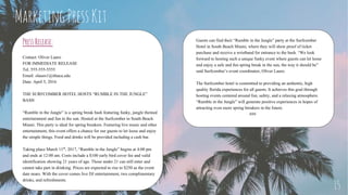 Event Plan: Rumble in the Jungle | PPT