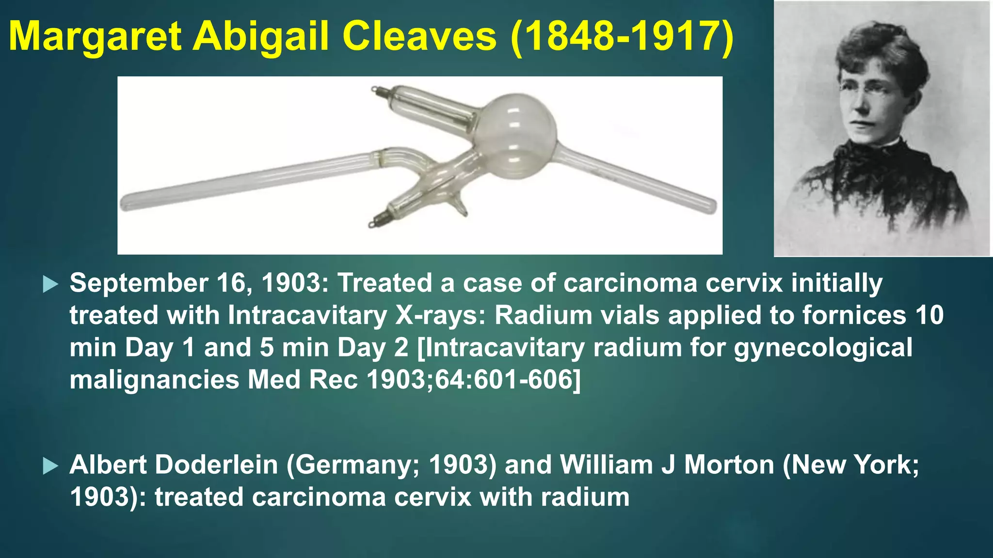 Evolution of Intracavitary brachytherapy for carcinoma of cervix | PPTX