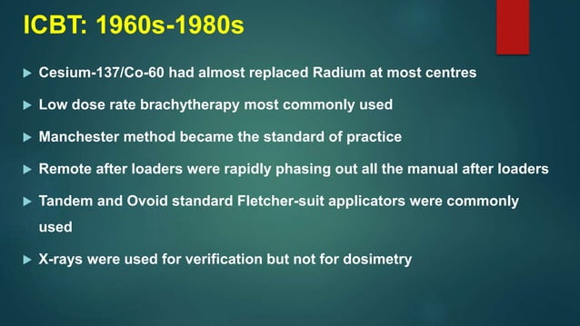 Evolution of Intracavitary brachytherapy for carcinoma of cervix | PPTX ...