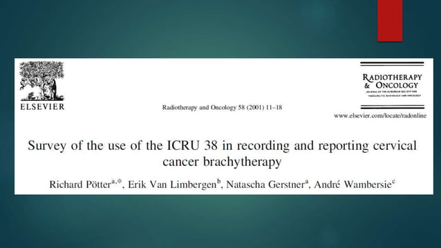 Evolution of Intracavitary brachytherapy for carcinoma of cervix | PPTX ...