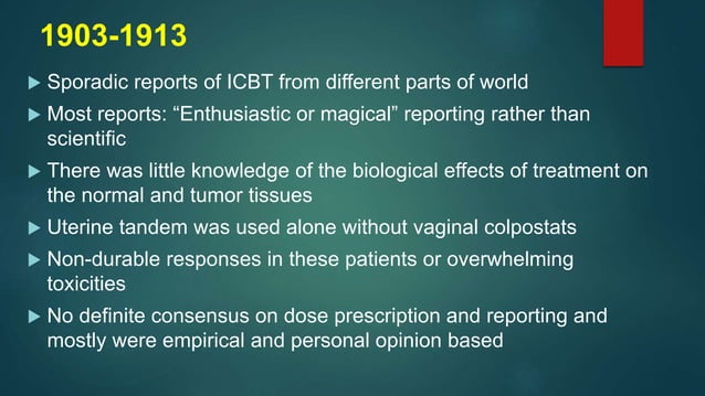Evolution of Intracavitary brachytherapy for carcinoma of cervix | PPTX ...