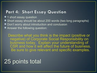 Final exam | PPT