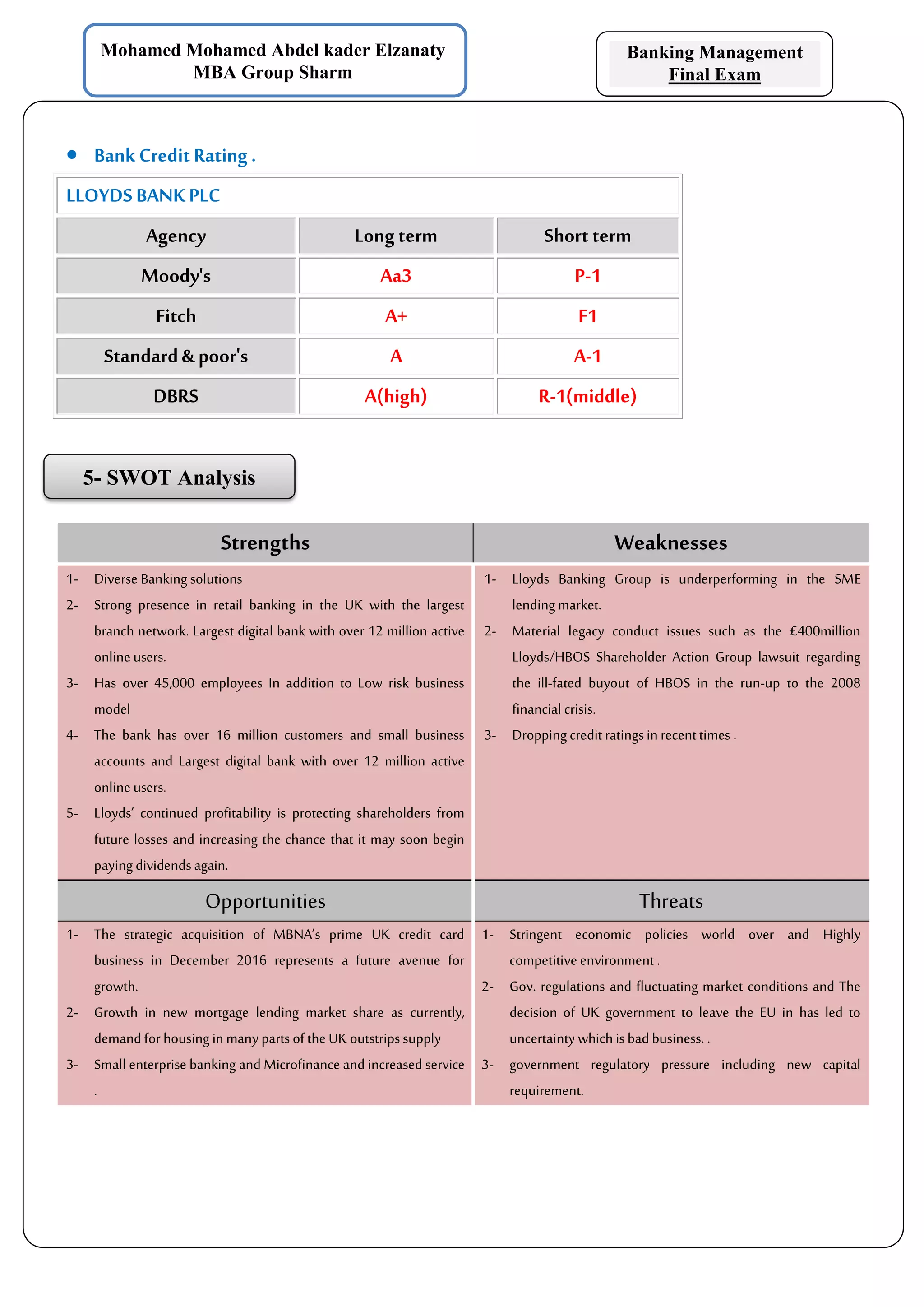 Lloyds Banking Group | PDF