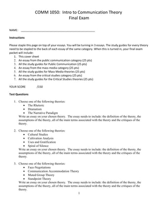 Final Exam | DOC