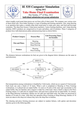 Final exam 2012 spring | PDF