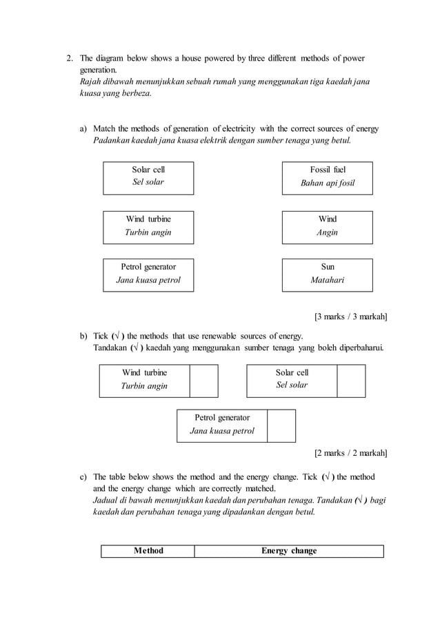 Final exam science form 1 | DOCX