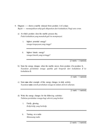 Final exam science form 1 | DOCX