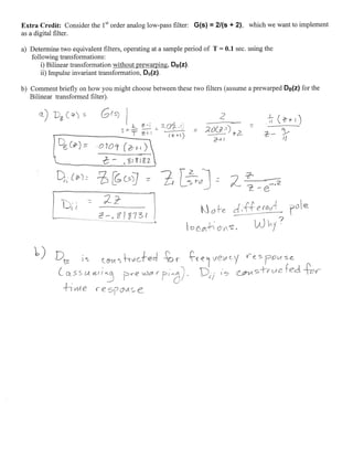 digital control system Final exam | PDF