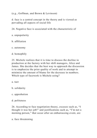 Final ExamComm 300 Communication TheorySpring 2014Part .docx