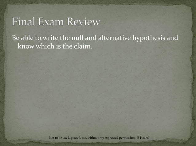 Final examexamplesapr2013 | PPT