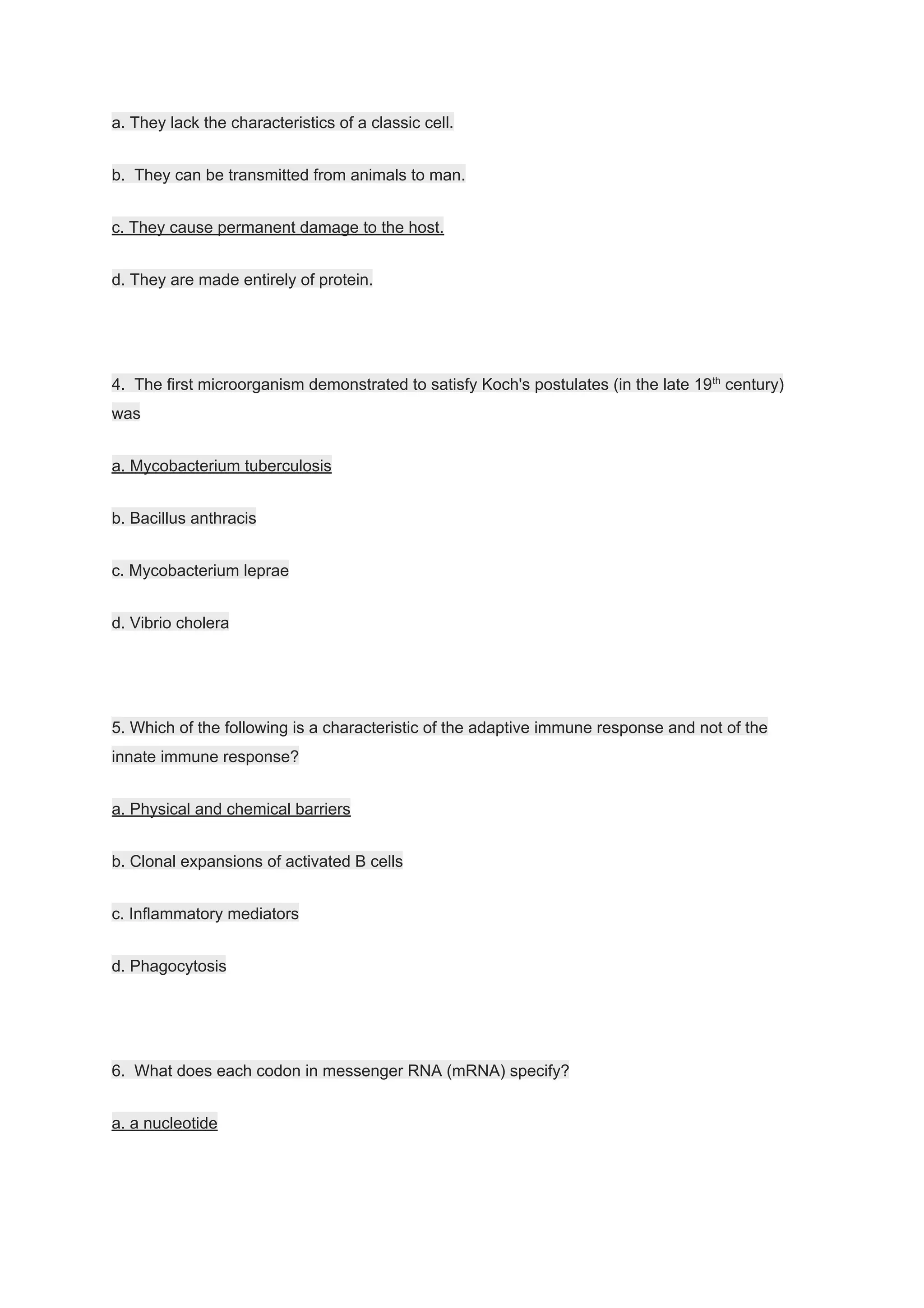 FINAL EXAM FOR BIOL 302 BACTERIA, VIRUSES, AND HEALTH | PDF