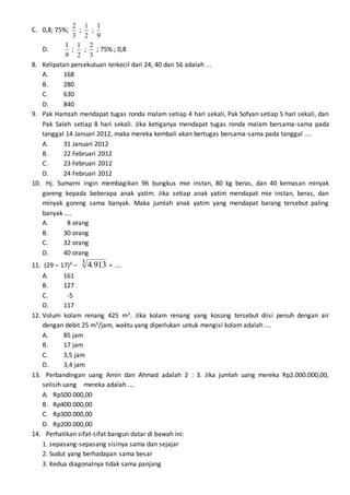 Final exam grade 6 | DOCX