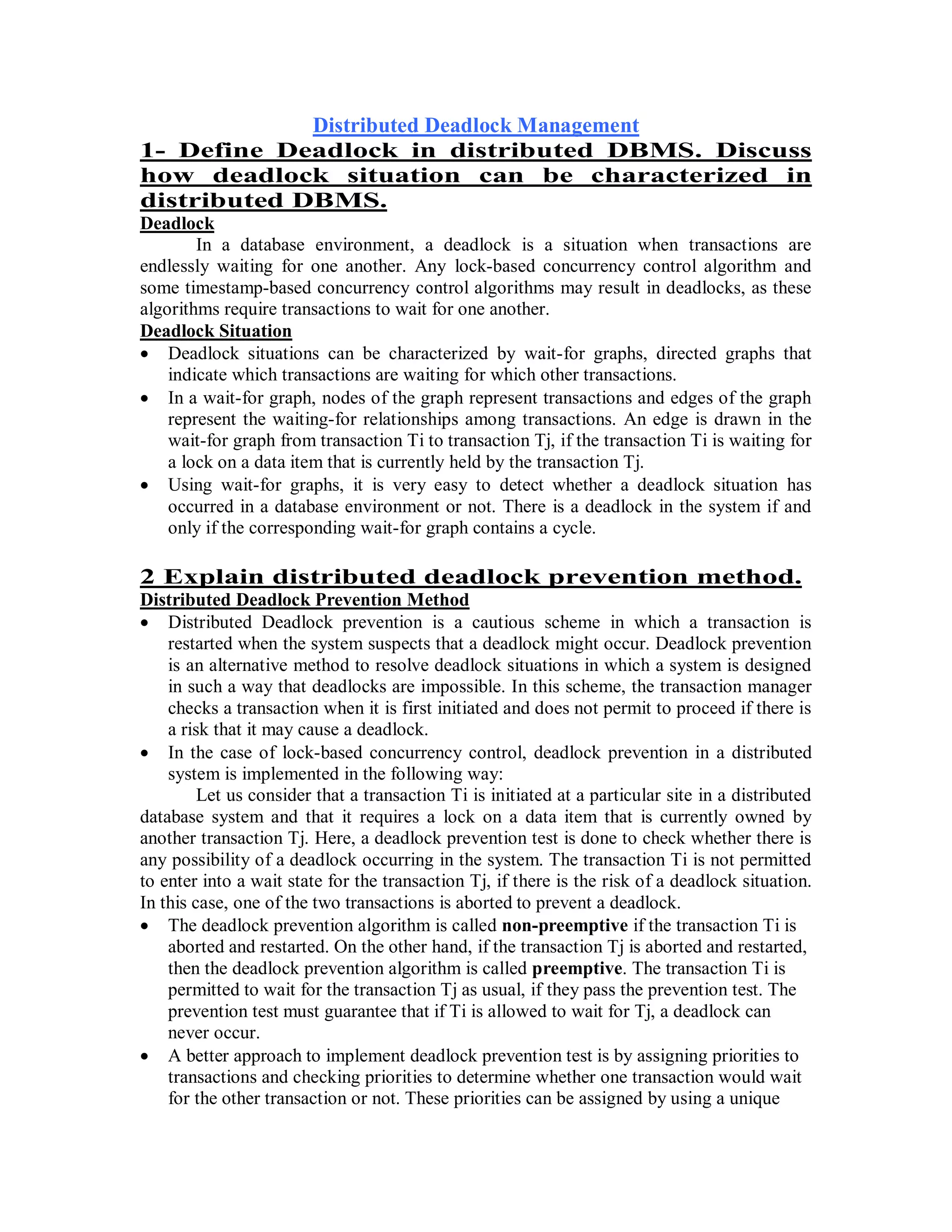 Final exam in advance dbms | PDF