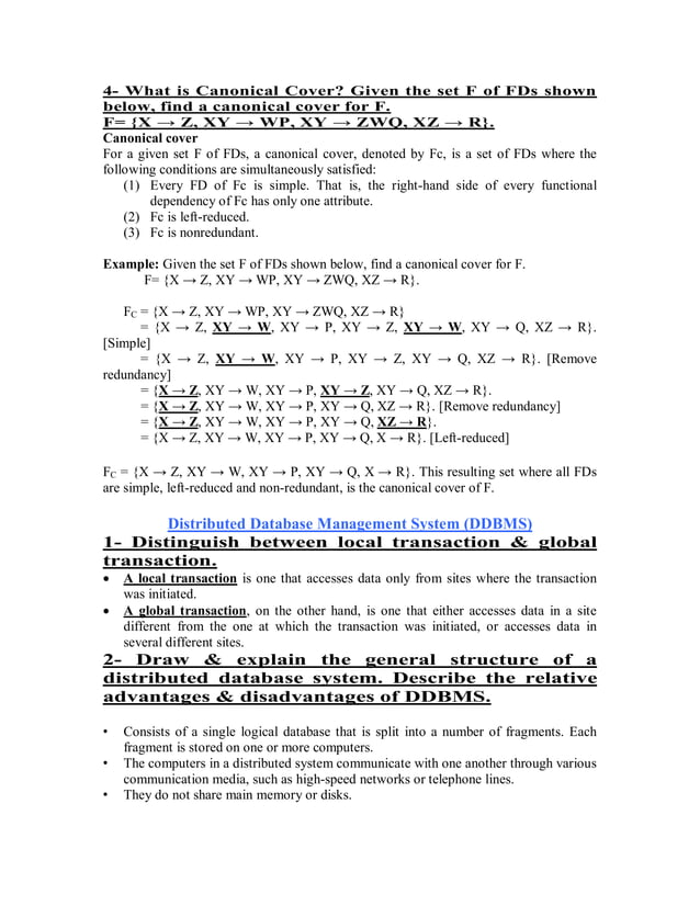 Final exam in advance dbms | PDF | Databases | Computer Software and Applications
