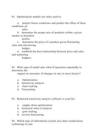 Final Examination1INFORMATION MANAGEMENTMultiple C.docx