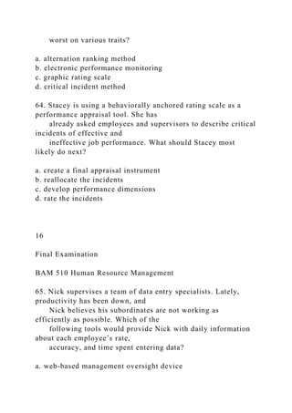 Final Examination925 North S.docx