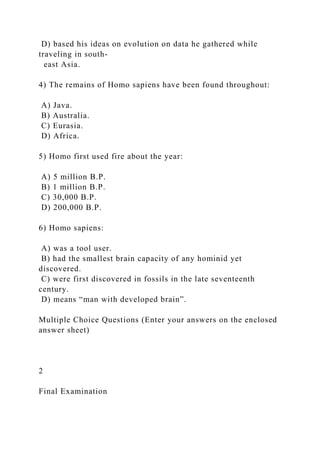 Final ExaminationGED 130 Introduction to Civilization1.docx