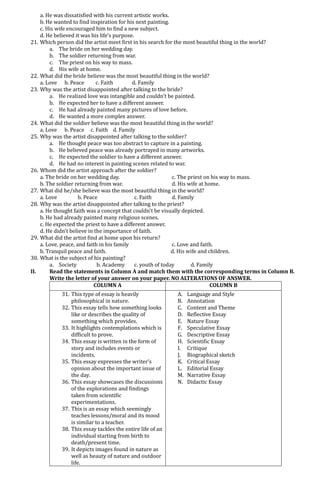 FINAL EXAMINATION IN CREATIVE NONFICTION | DOCX