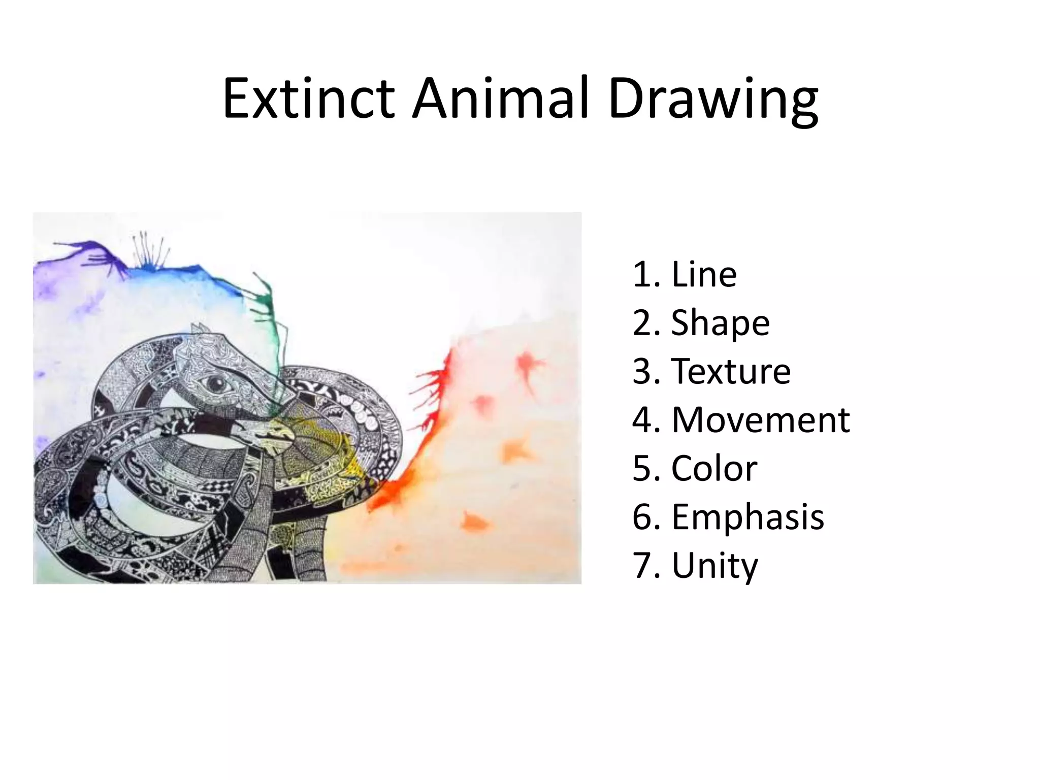 Final Exam: Elements & Principles Drawings | PPT