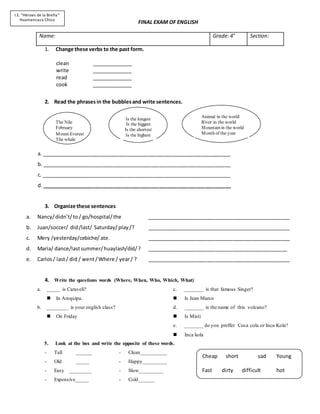 Final exam of english 4b | DOCX