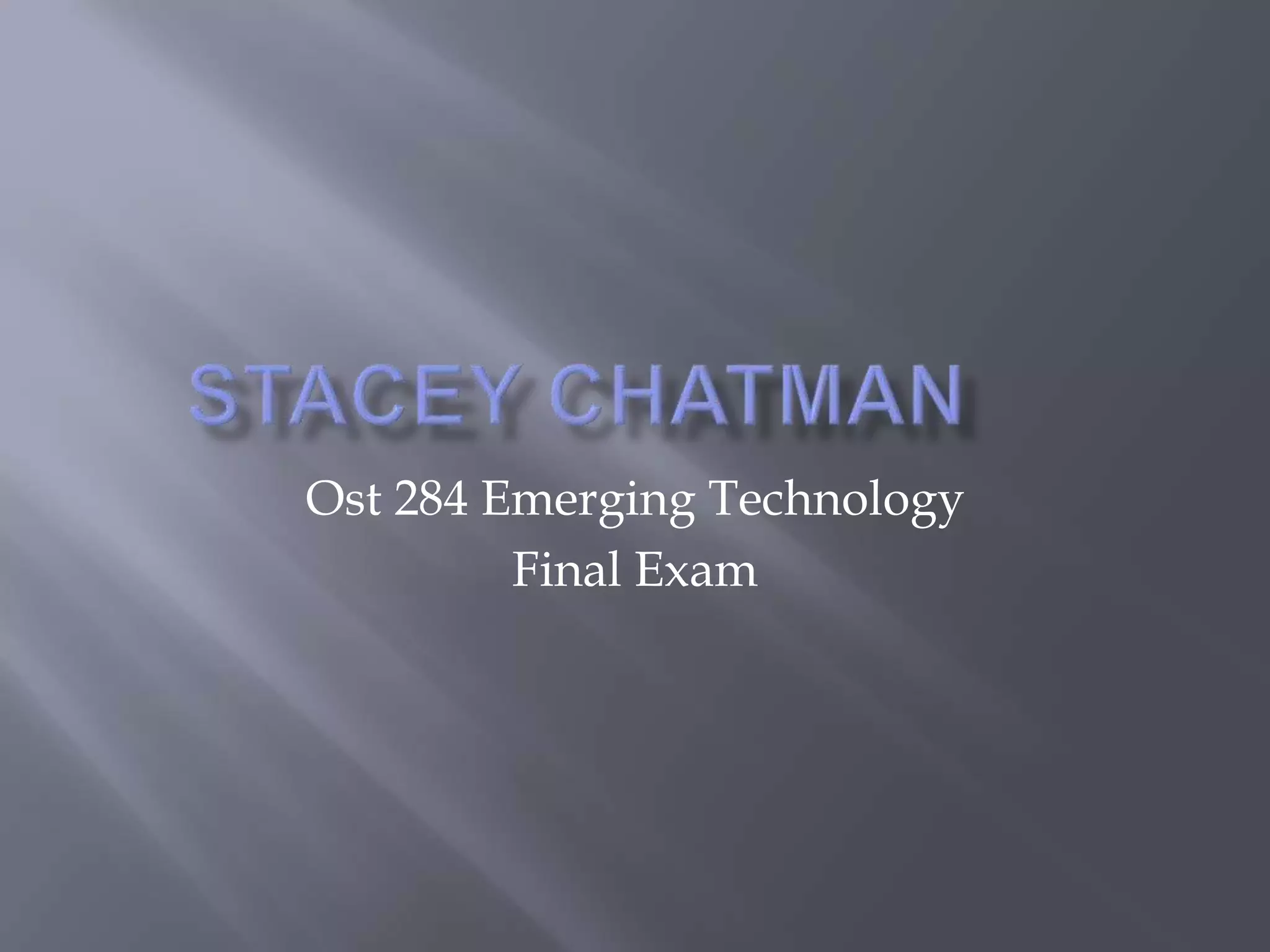 Final exam presentation | PPT