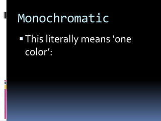 Final exam review color theory | PPTX