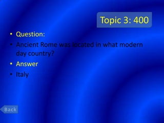 Final Exam Review Jeopardy - World History | PPT