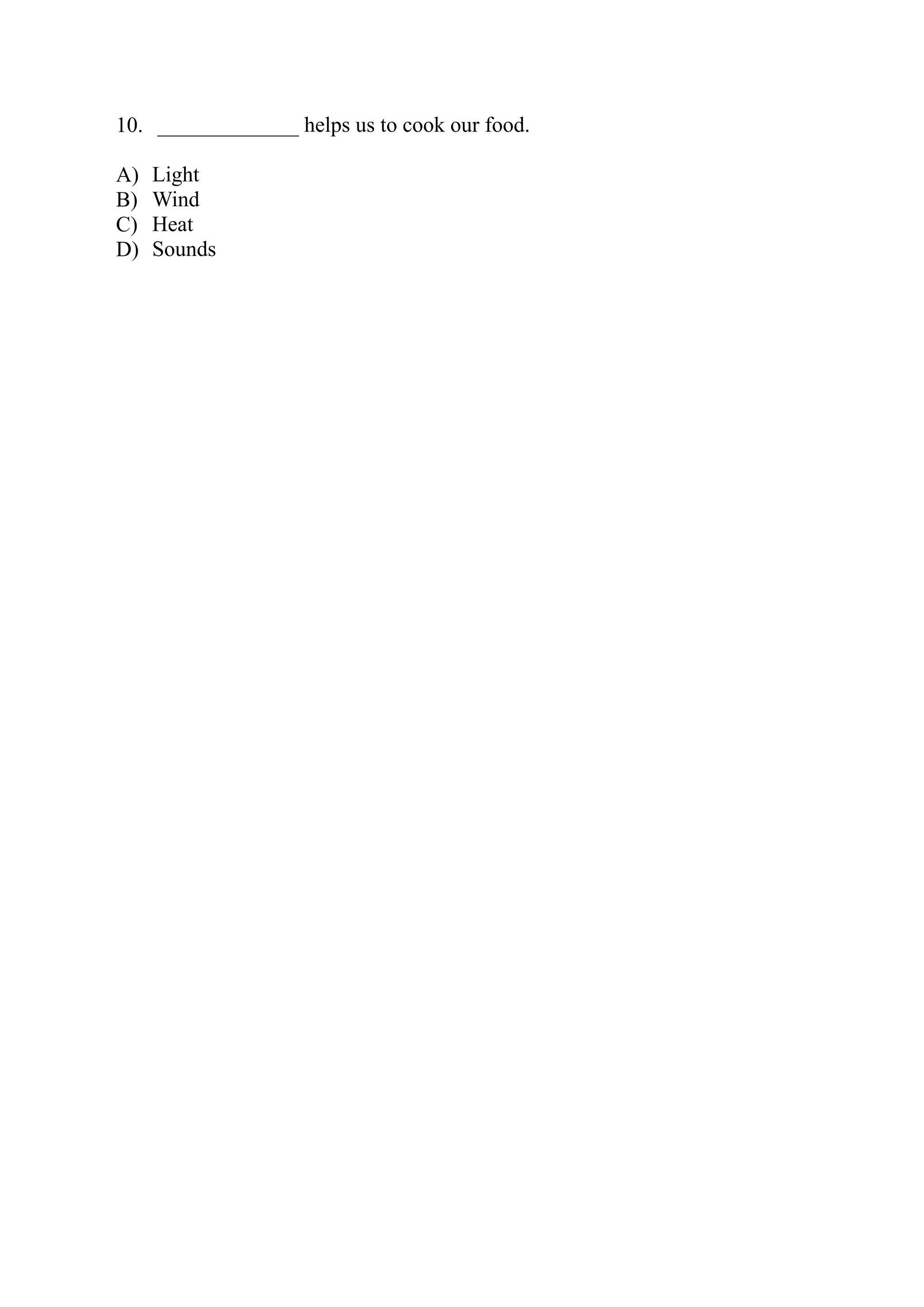 Exam Year 1- Science | PDF