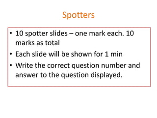 pharmacology spotters | PPTX