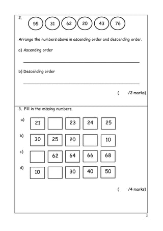 Final exam year 1 paper 2 revision | DOCX