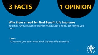 Final Expense Benefit Insurance | PPTX