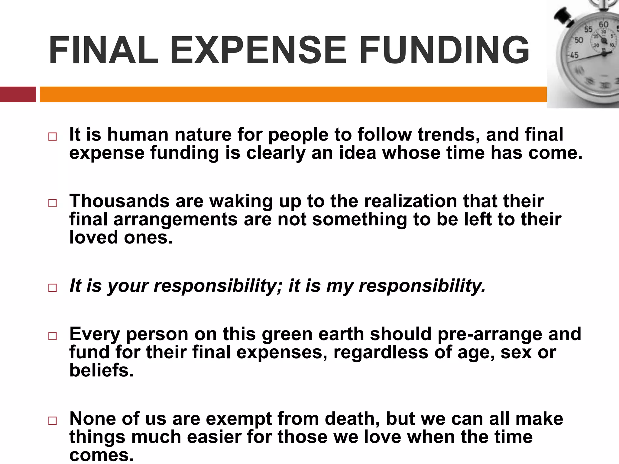 Final Expense Presentation by SMS | PPTX