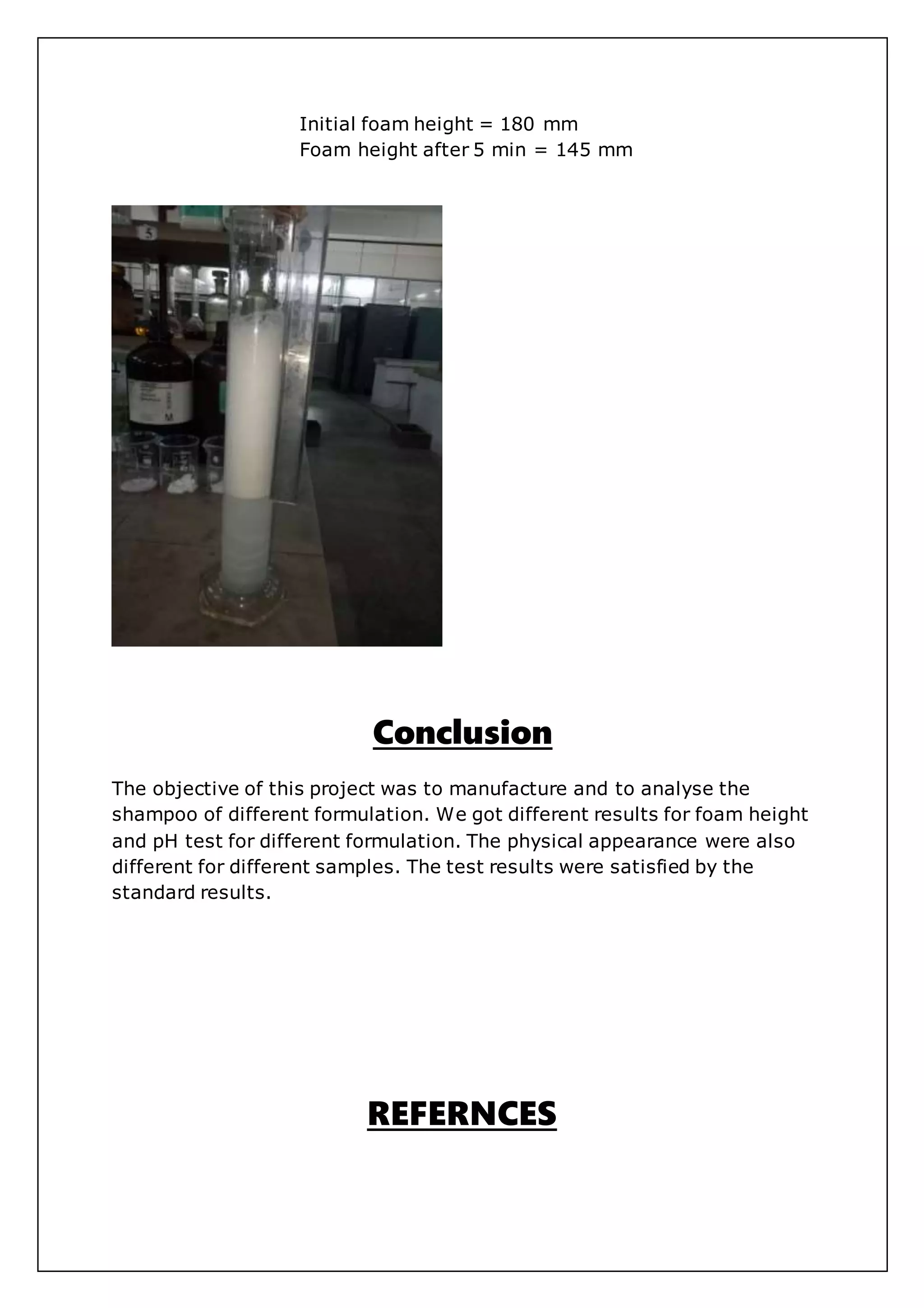 Manufacturing and characterization of shampoo | DOCX