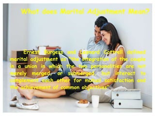Family Therapy: Relationship Satisfaction & Marital Adjustment | PPTX