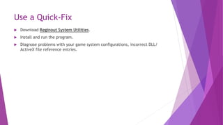 Final Fantasy XIV Crashes | PPTX | Operating Systems | Computer Software and Applications