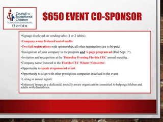 Florida CEC Vendor and Exhibitor Slide Deck | PPT