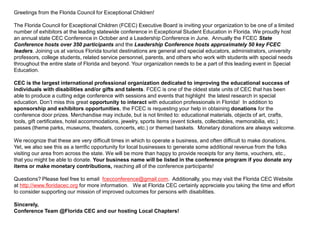 Florida CEC Vendor and Exhibitor Slide Deck | PPT