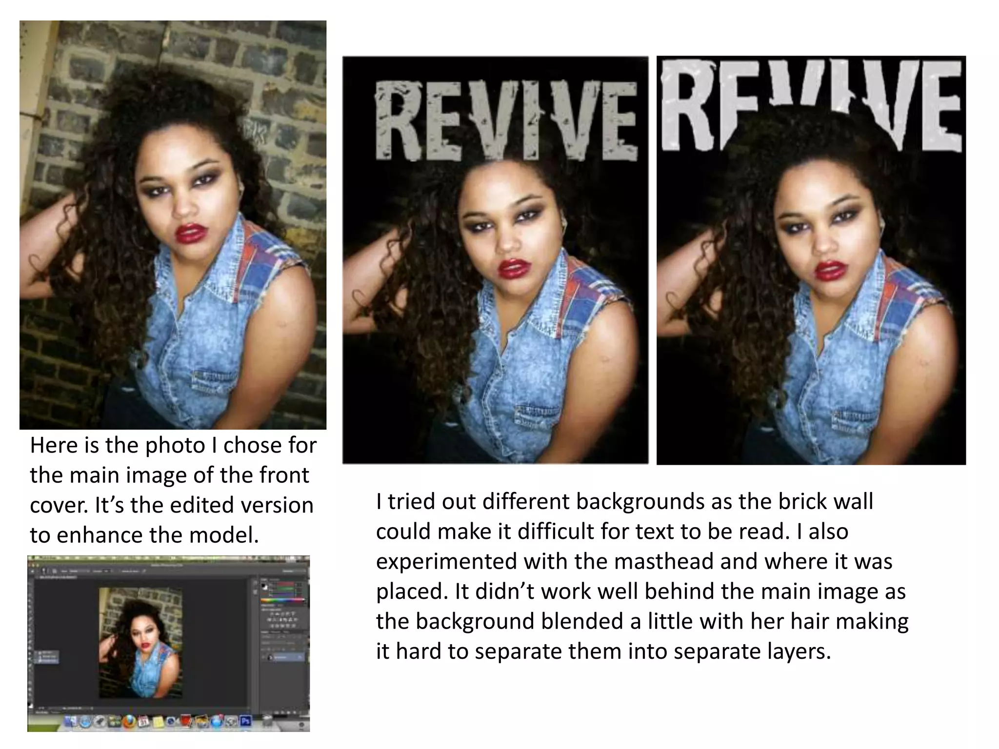 Rock Music Magazine Final Front Cover development | PPT