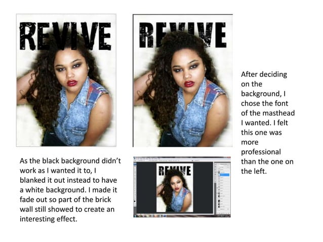 Rock Music Magazine Final Front Cover development | PPT