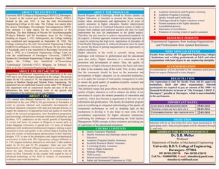 Final fdp brochure_ubdtce | PPT