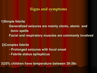 Final febrile convulsion | PPT