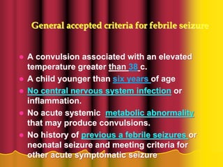 Final febrile convulsion | PPT