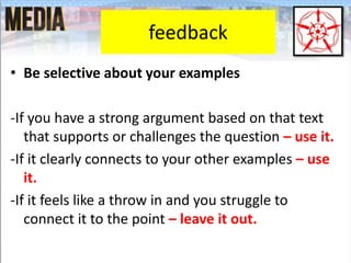 Final feedback and exam prep | PPT